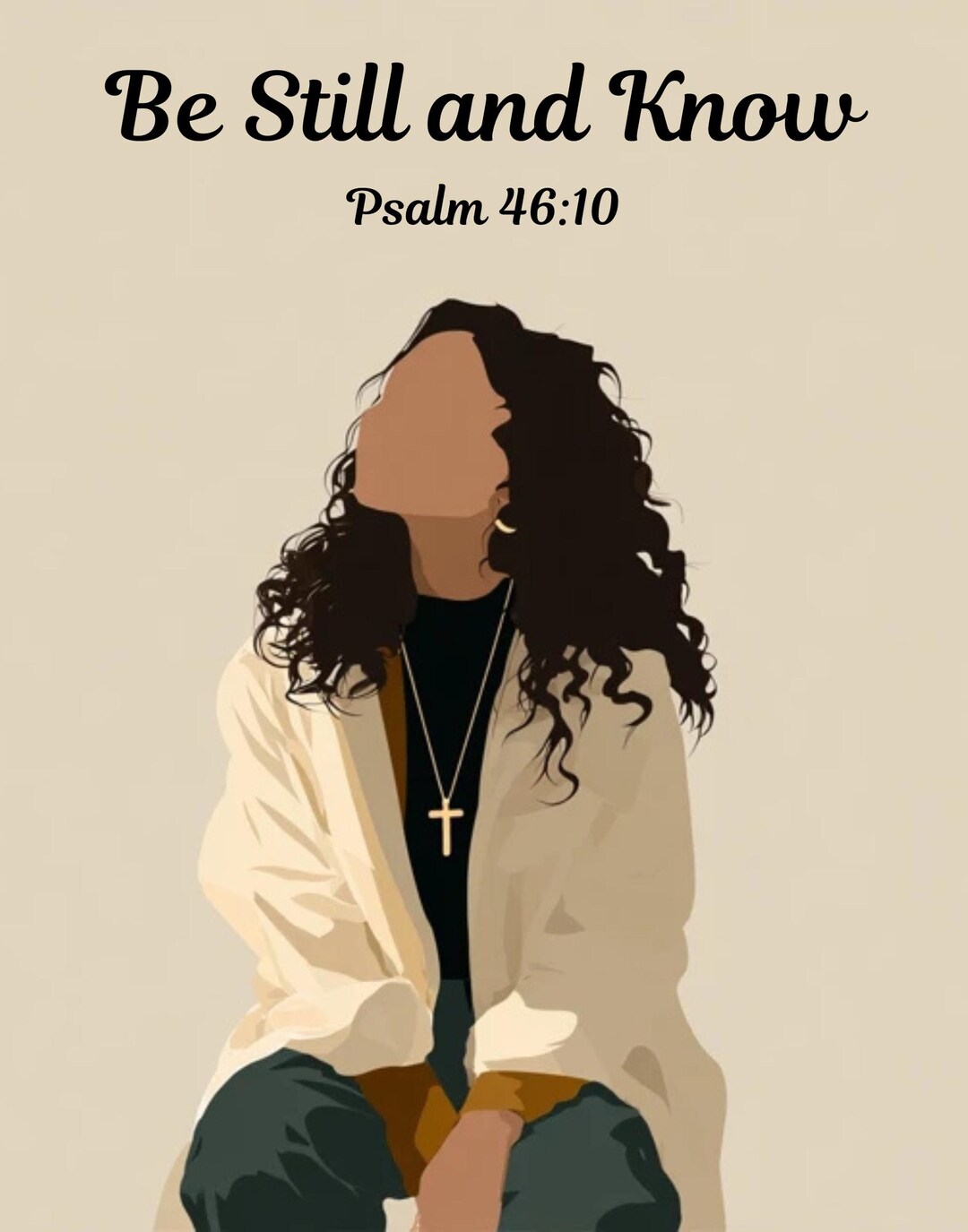 Be Still and Know Christian Wall Art | Psalm 46:10 Digital Print ...