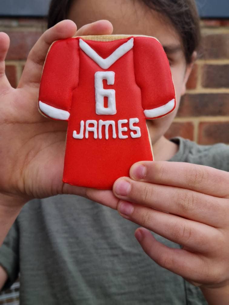 Personalised Football Cookies Gift Box Football Iced - Etsy
