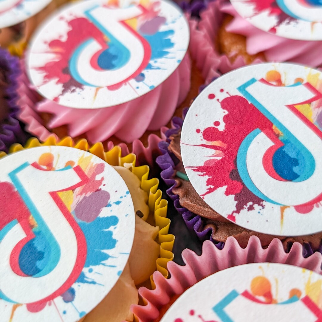 Personalised Logo Cupcake Toppers, Corporate Cupcake Toppers ...