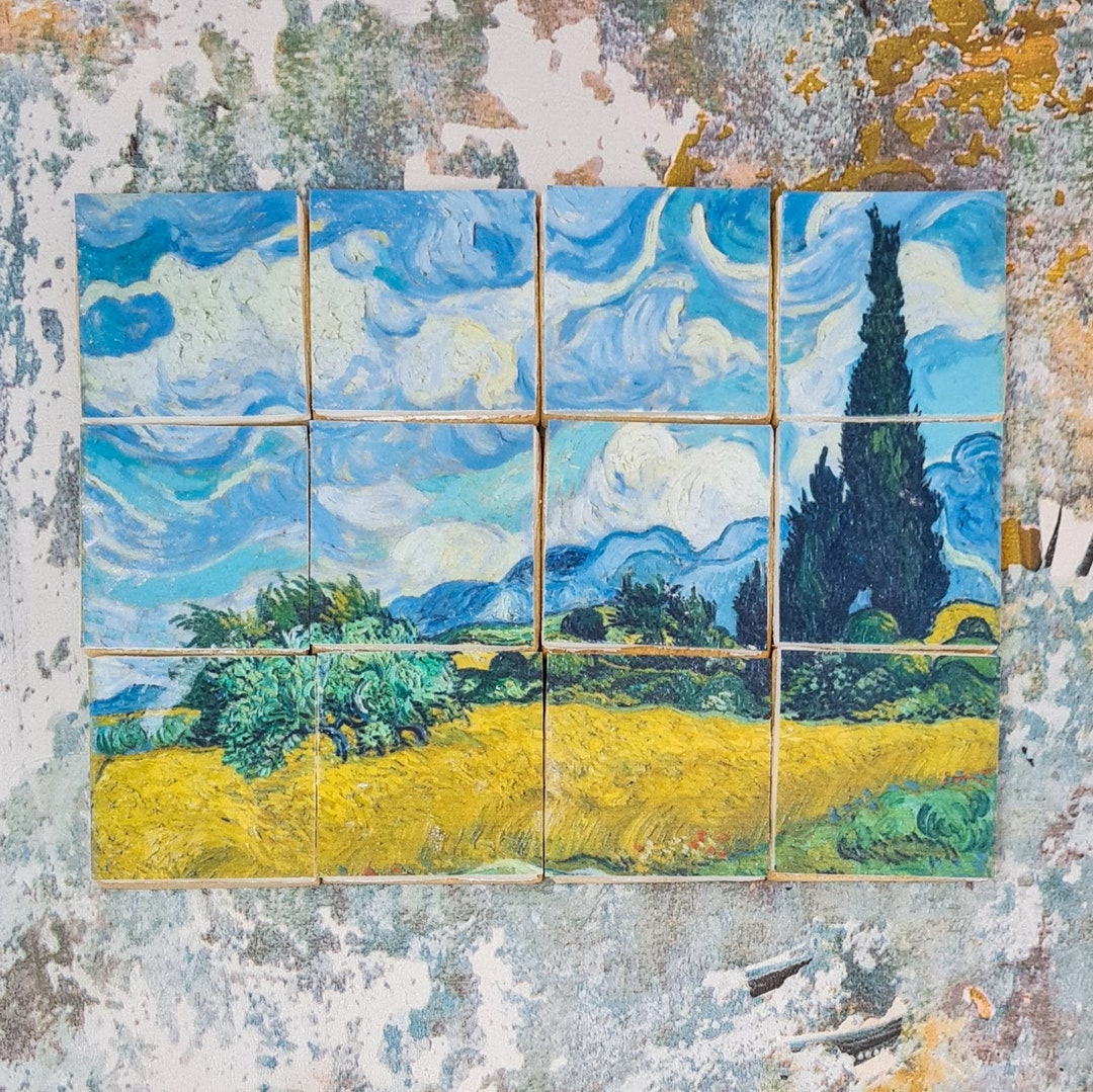 Van Gogh Cypresses Biscuit Gift Box For Art Lover, Bespoke Cookies ...