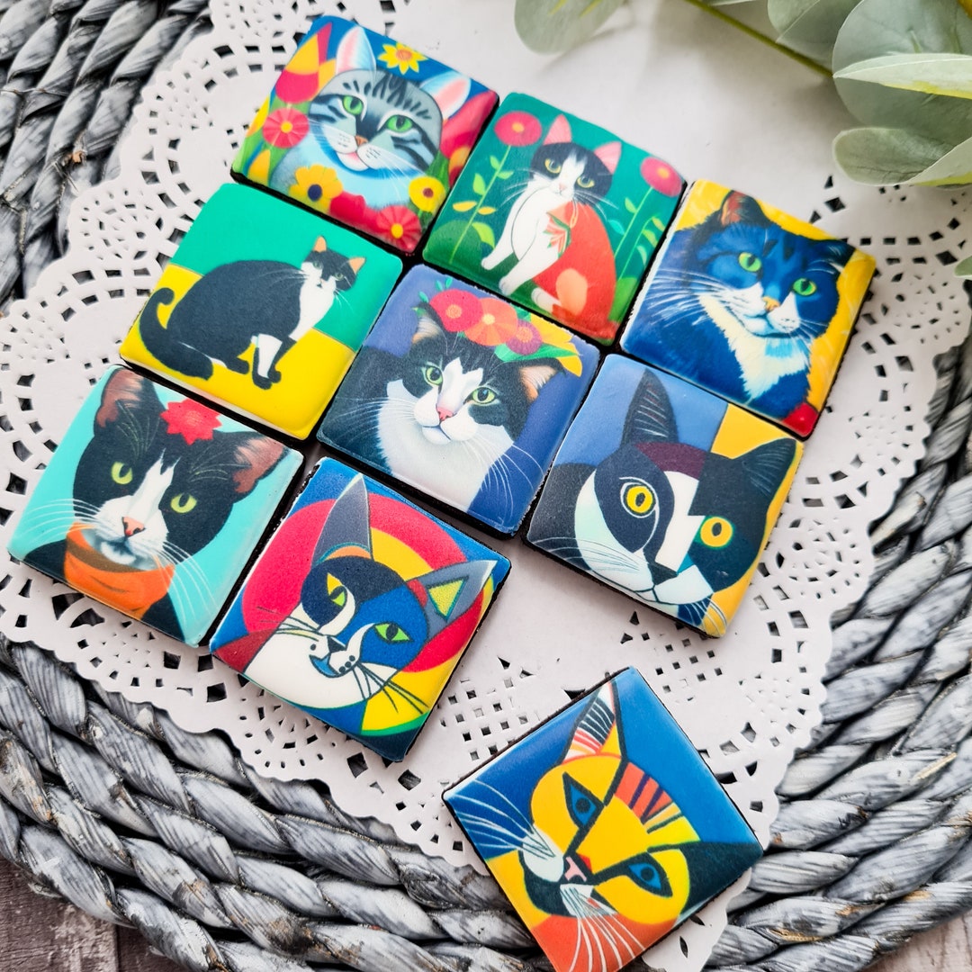 Cats in Art Biscuit Gift Box: Unique Cat Lover Cookies - Etsy UK