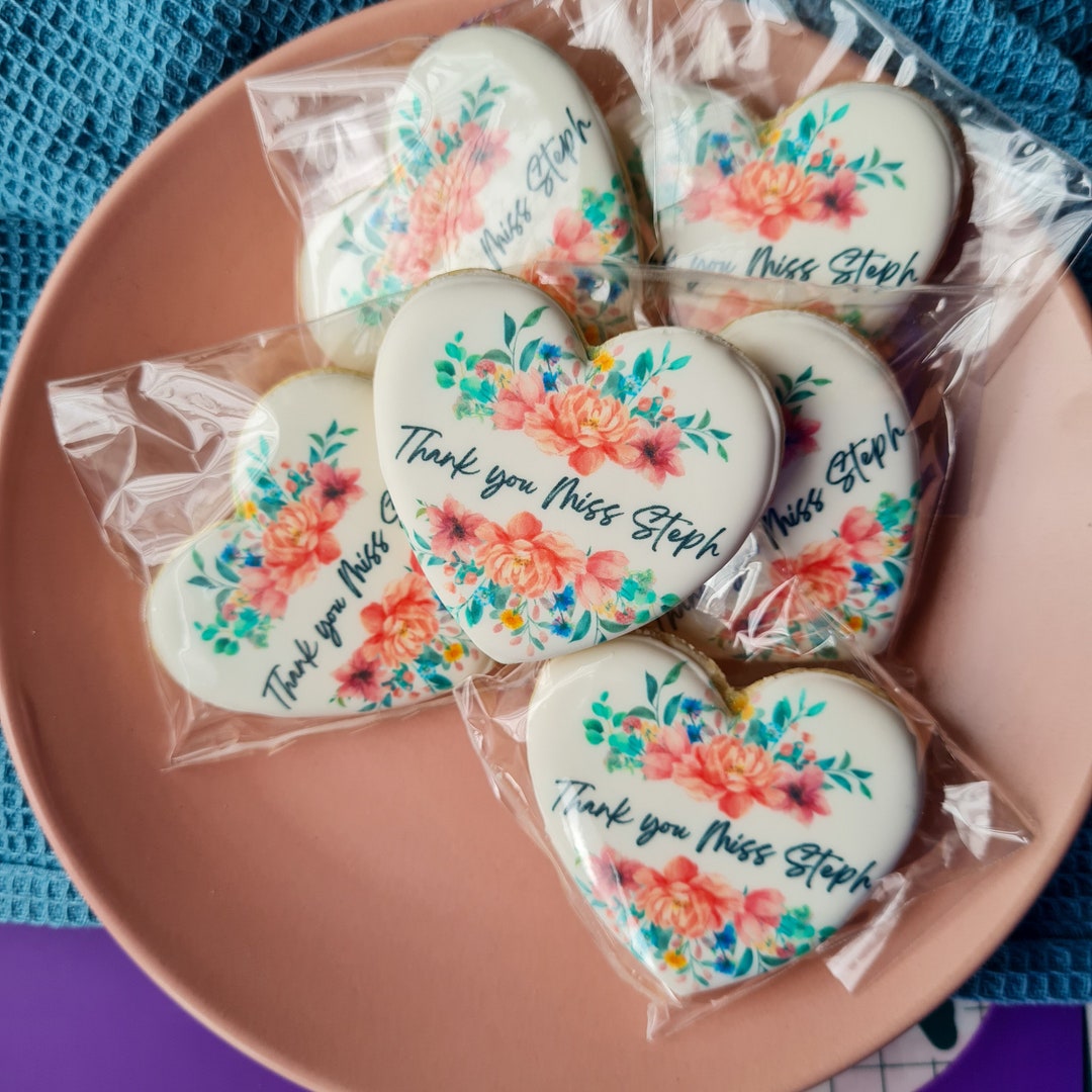 Personalized Biscuits Gift Box: Hand-iced Cookies - Etsy UK