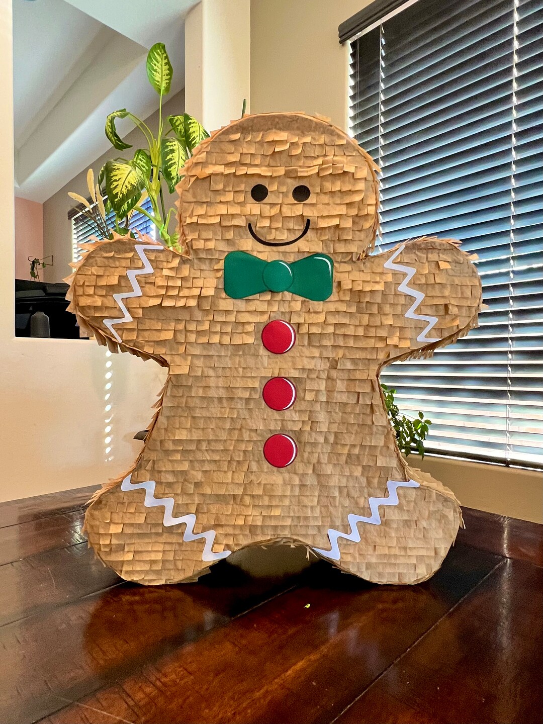 Holiday Christmas Gingerbread Man or Girl Handmade Pinata | Birthday ...