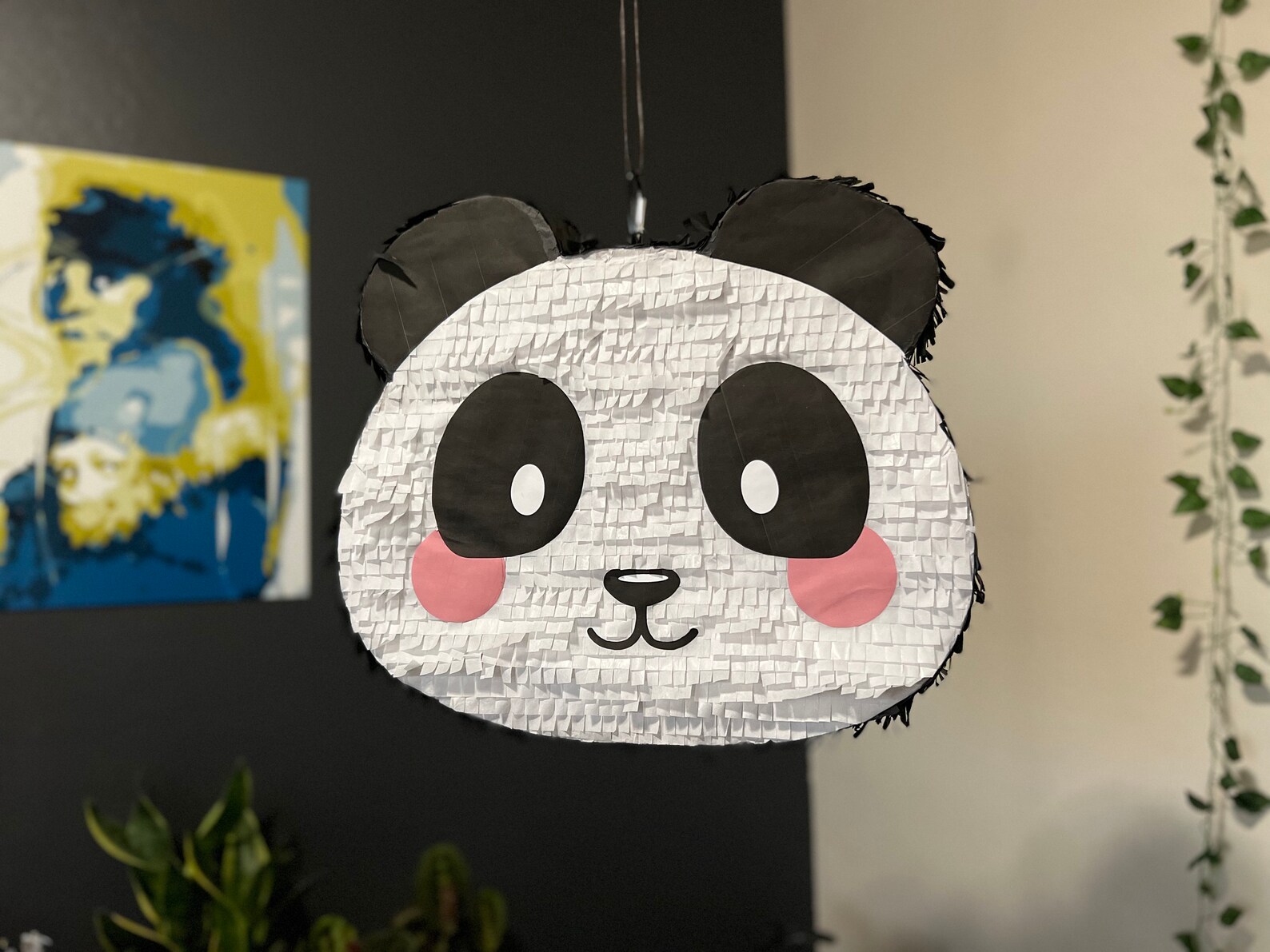 Animal Panda Bear Animal Handmade Pinata | Birthday Party Piñata Decor ...