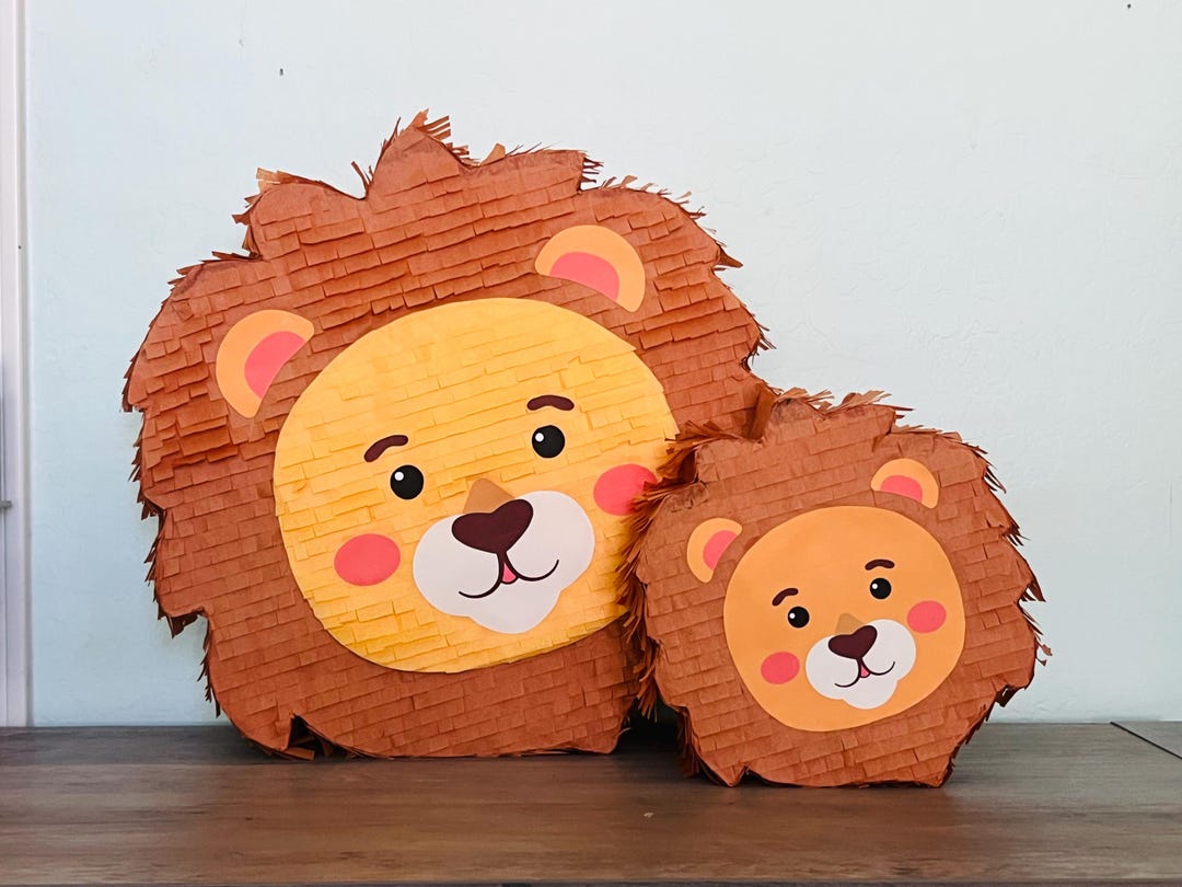 Animal Lion Safari Handmade Pinata | Birthday Party Piñata Decor - Etsy