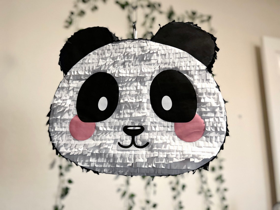 Animal Panda Bear Animal Handmade Pinata | Birthday Party Piñata Decor ...