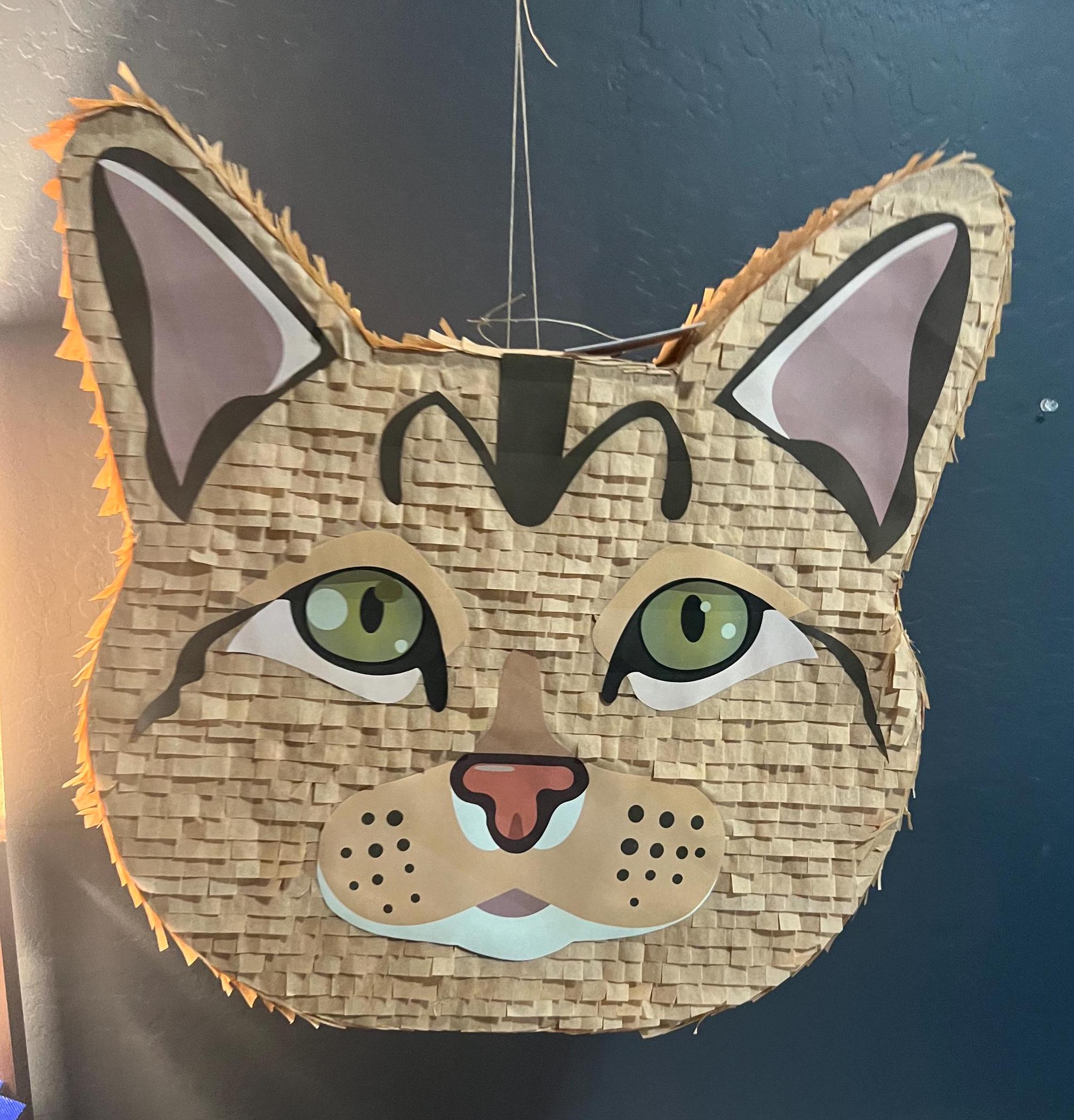 Animal Cat Kitty Handmade Pinata | Birthday Party Piñata Decor - Etsy