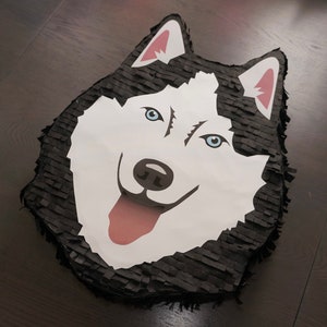 Animal Husky Pomsky Wolf Dog Breed Handmade Pinata | Birthday Party ...
