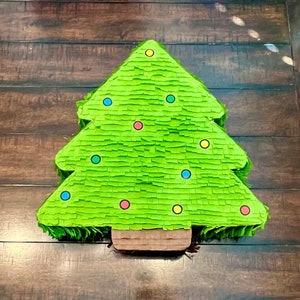 Holiday Christmas Tree Handmade Pinata | Birthday Party Piñata Decor - Etsy