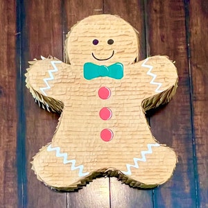 Holiday Christmas Gingerbread Man or Girl Handmade Pinata | Birthday ...