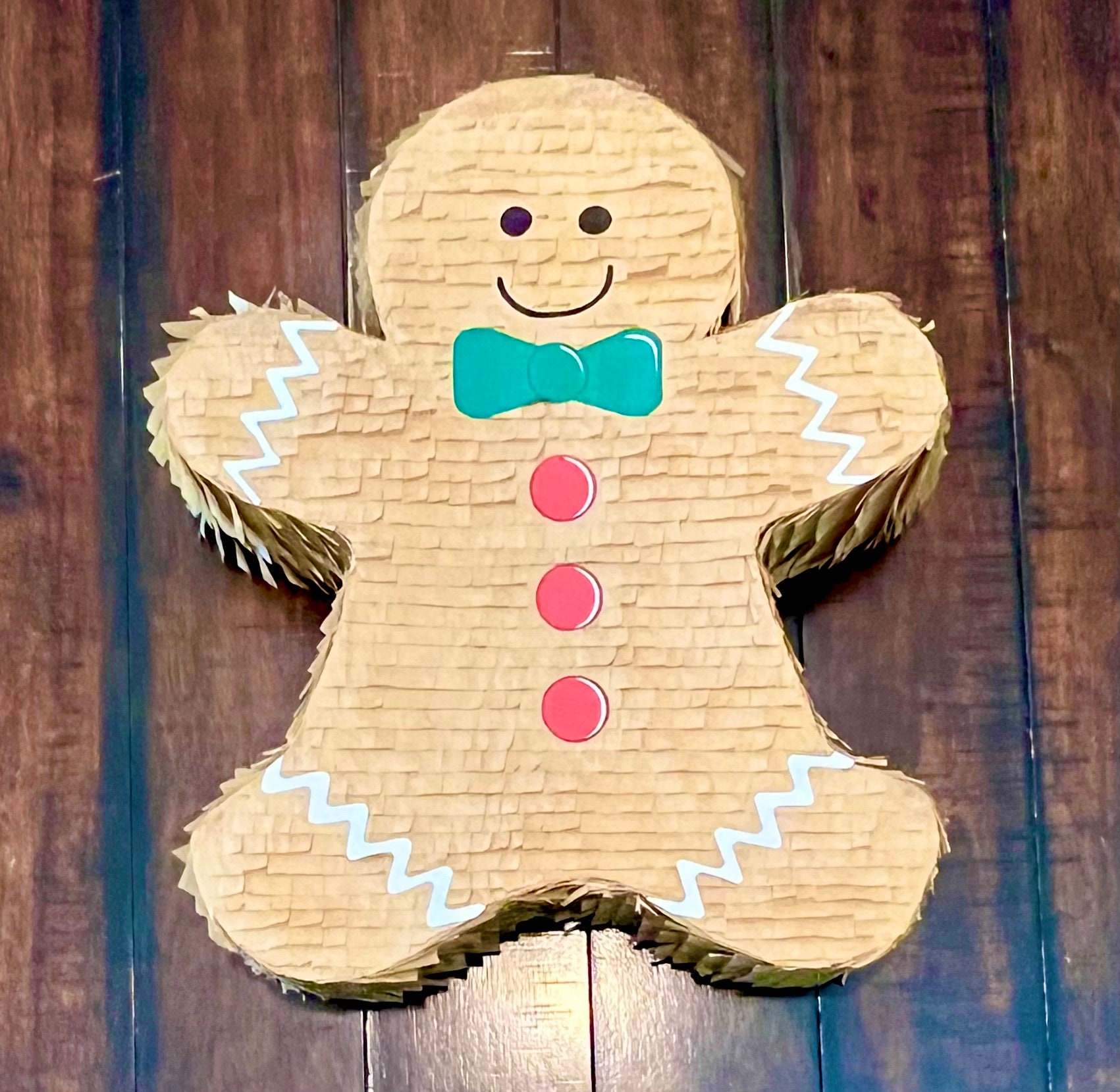 Holiday Christmas Gingerbread Man or Girl Handmade Pinata | Birthday ...