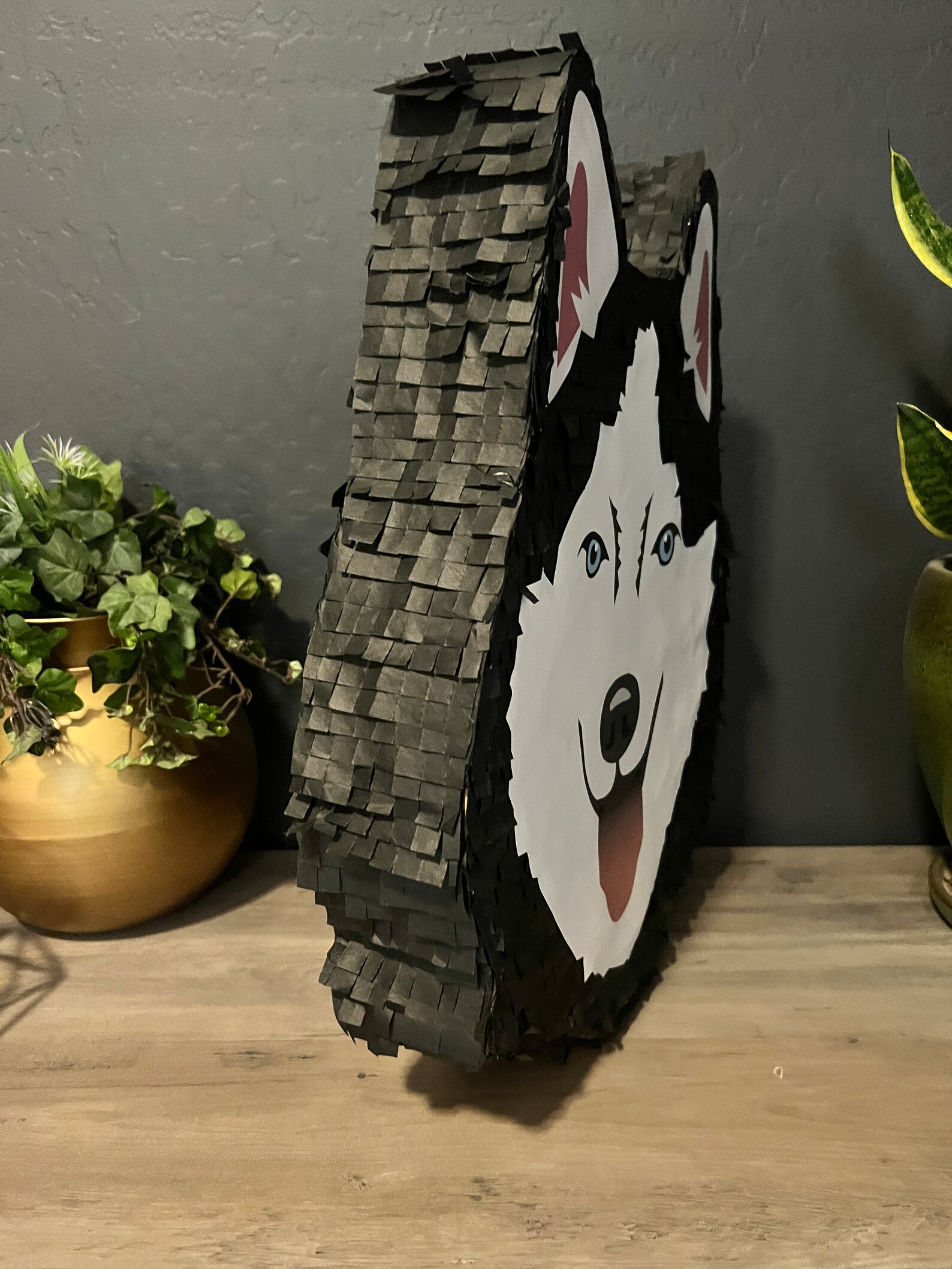 Animal Husky Pomsky Wolf Dog Breed Handmade Pinata | Birthday Party ...