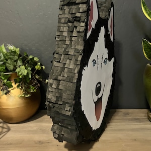 Animal Husky Pomsky Wolf Dog Breed Handmade Pinata | Birthday Party ...