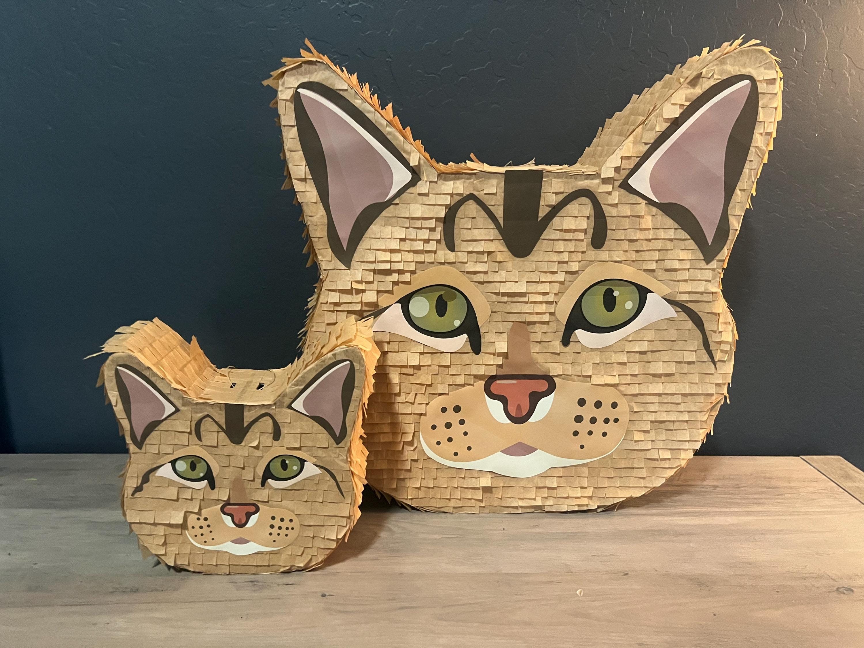 Animal Cat Kitty Handmade Pinata | Birthday Party Piñata Decor - Etsy