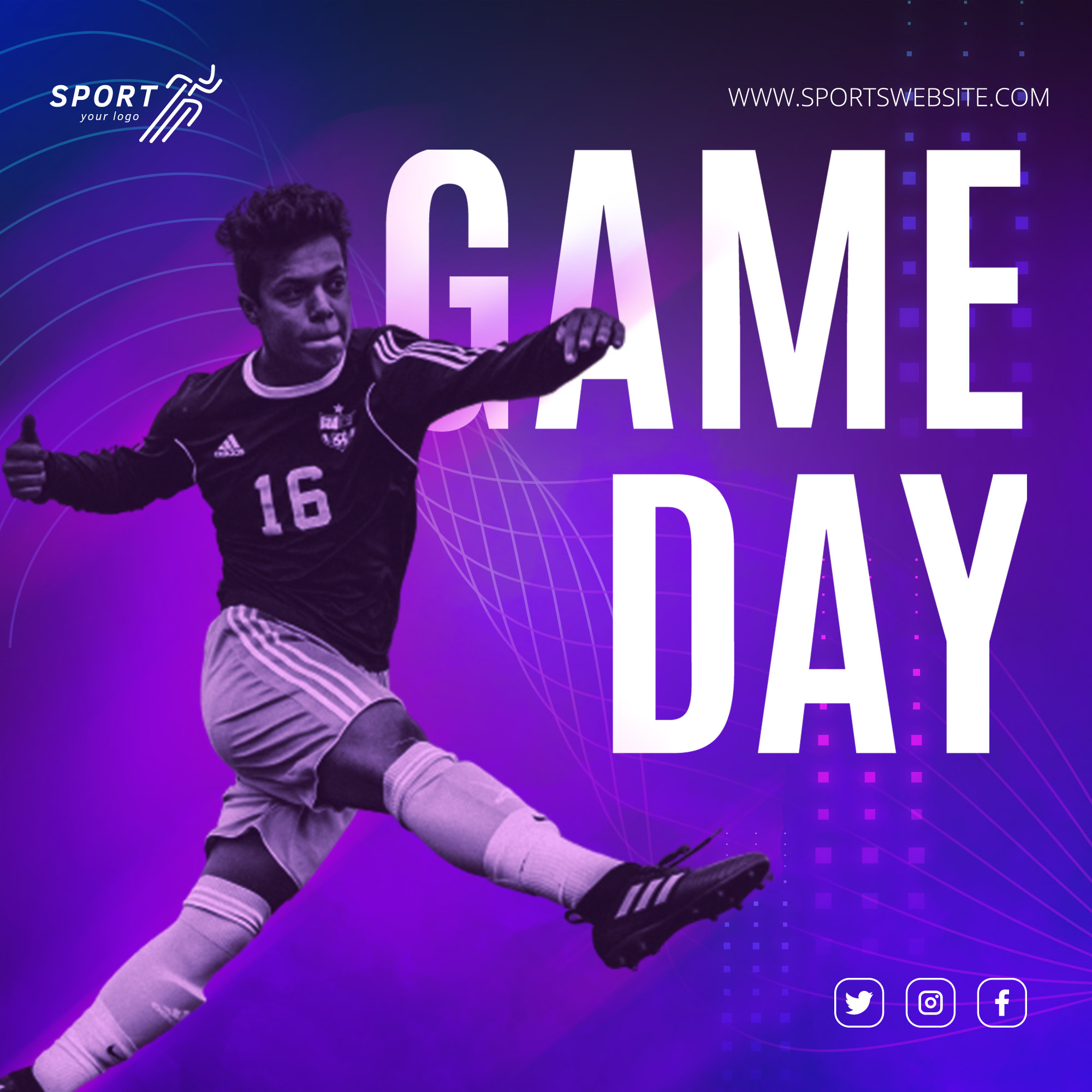 Sports Posts for Social Media Template Basketball Game | Etsy