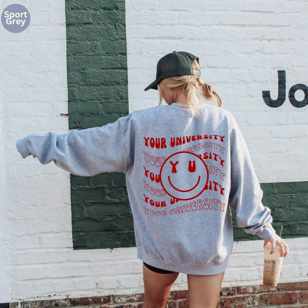 Personalized University Sweatshirt Custom College Shirt, College ...