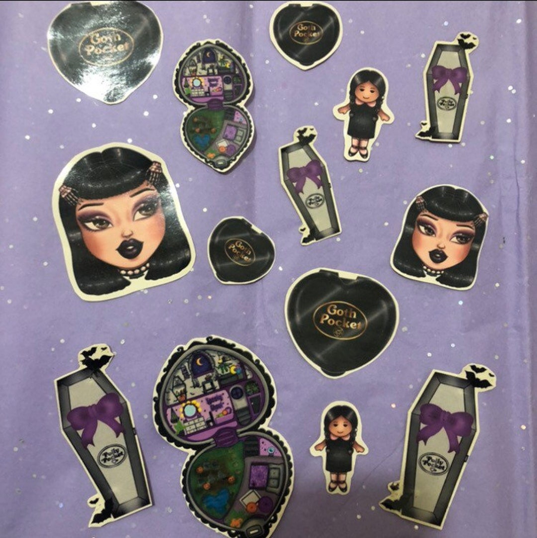 Polly Pocket Gothic Y2k Nostalgia Stickers - Etsy UK