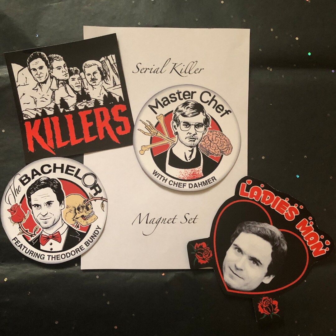 Serial Killer Horror Fridge Magents Set - Etsy
