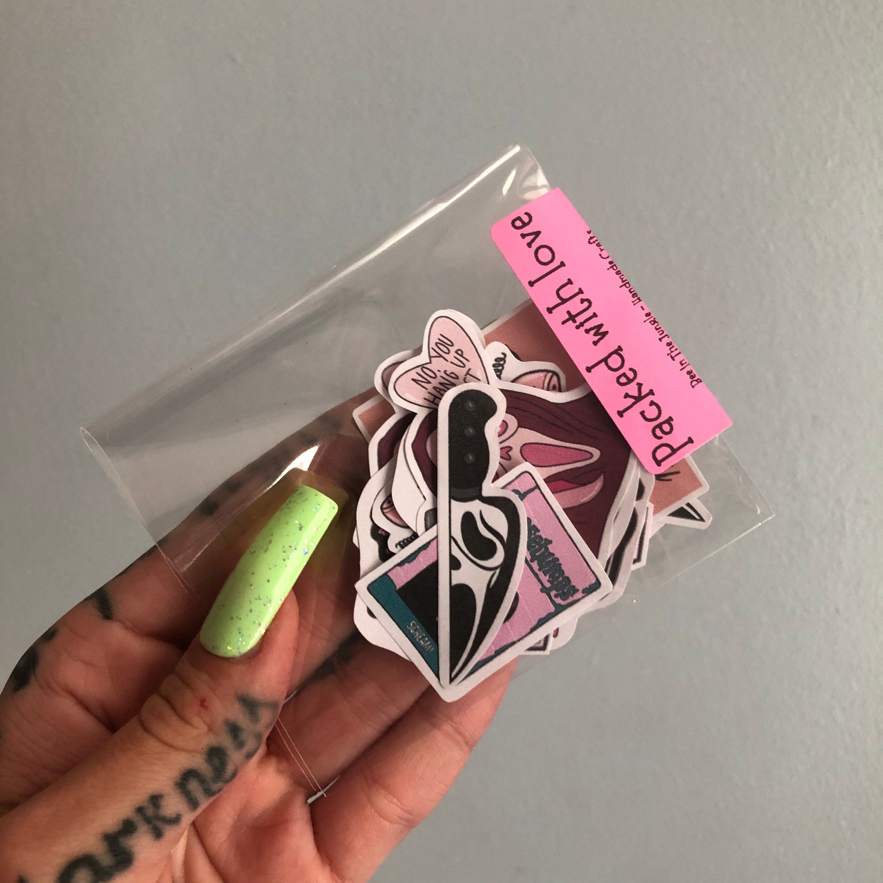Scream Ghostface Pastel Goth Horror Sticker Pack No.2 - Etsy