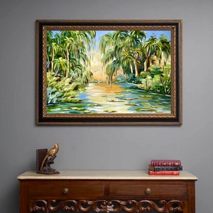 Florida Sunset Tropical Art Print From Oil Painting Original Art Big ...
