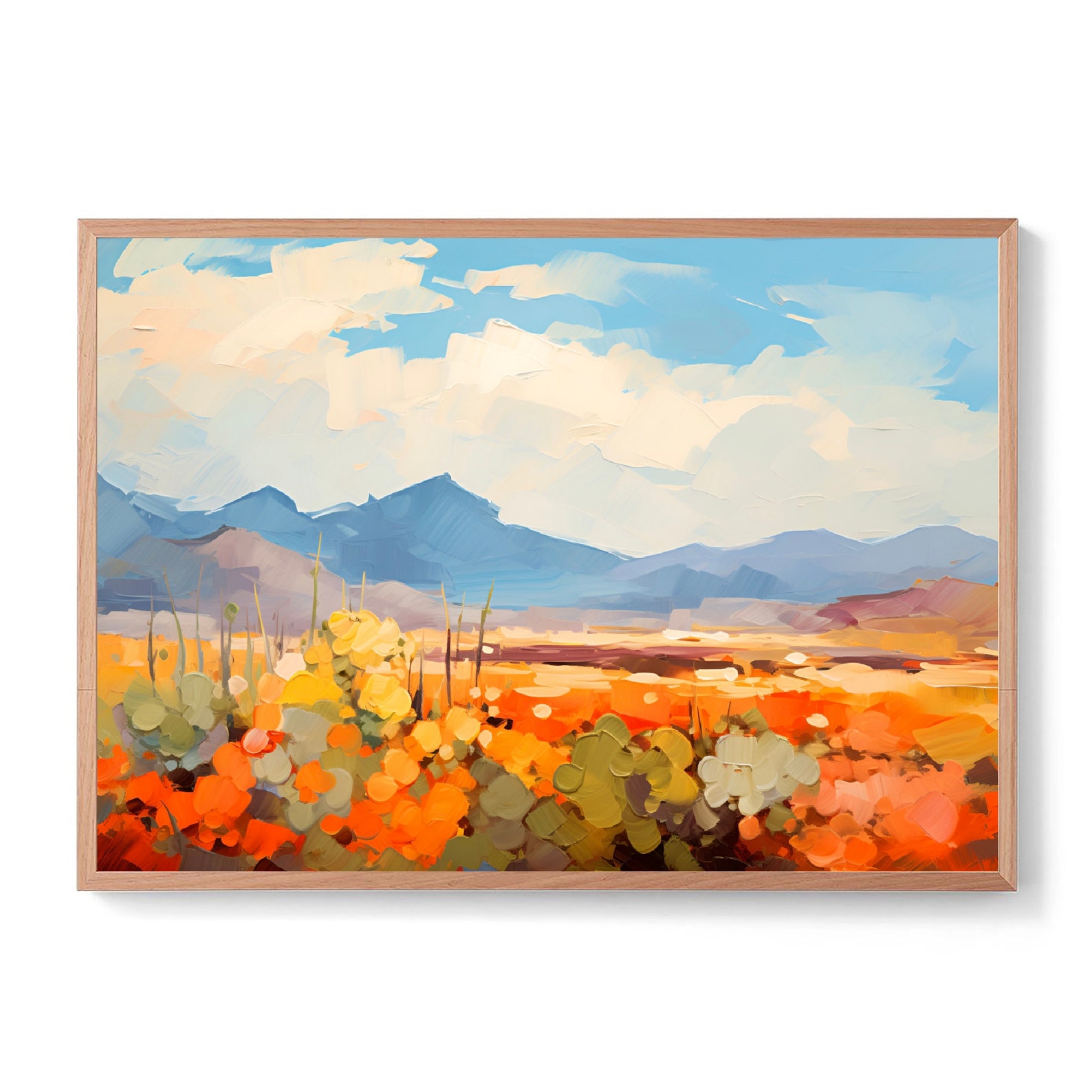 Sandia Mountains New Mexico Travel Print Vintage Midcentury Modern Wall ...