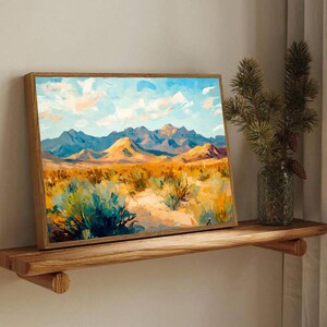 New Mexico Landscape Art Print: Mount Taylor Southwestern Desert ...