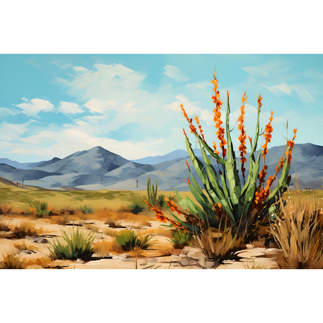 Great Basin Desert Utah Landscape Print Southwestern Desert Art ...