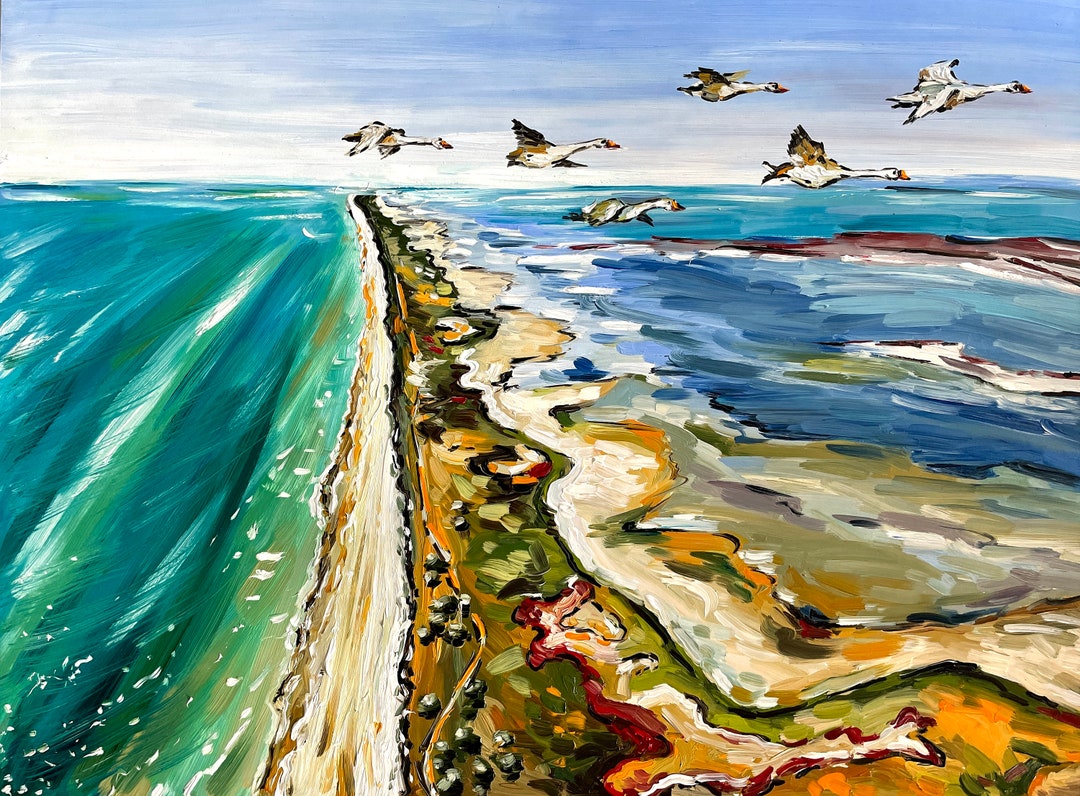 Outer Banks Painting Seaside Art Print North Carolina Wall Art - Etsy