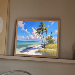 Florida Painting Key Biscayne National Park Florida Art Print Miami ...