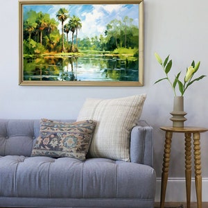 Florida Landscape Art Print Corkscrew Swamp Sanctuary Poster Travel ...