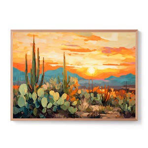 Arizona Mountains Landscape Print Piestewa Peak Poster Panoramic Wall ...