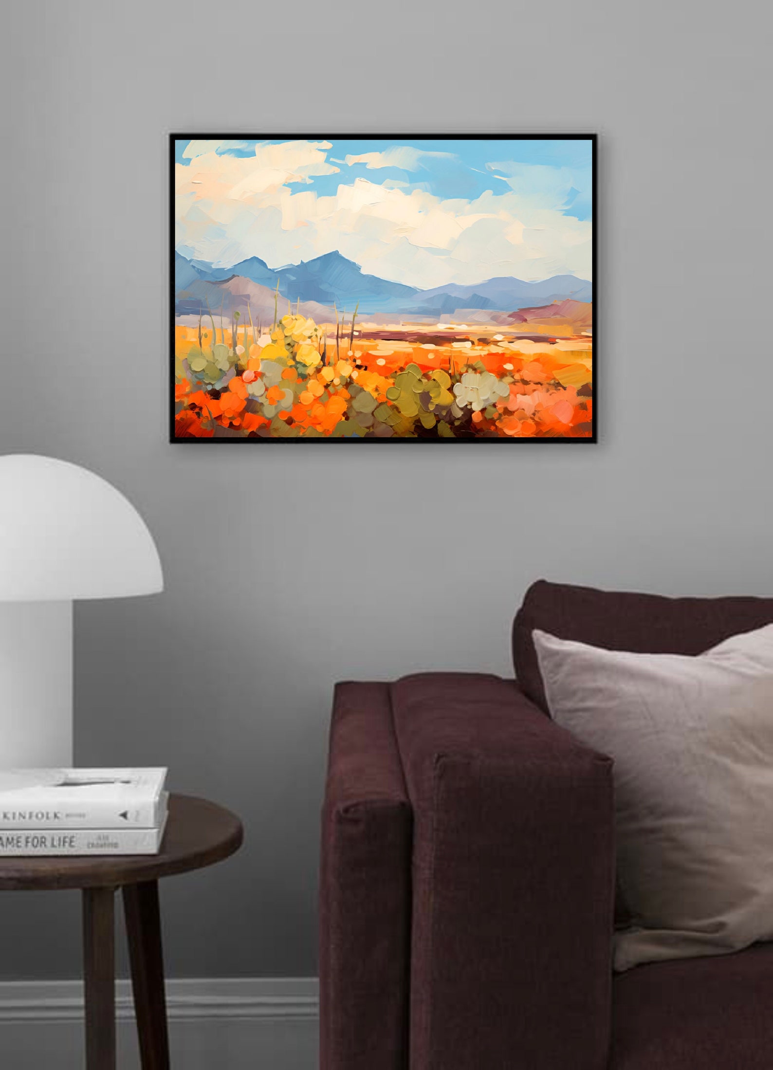 Sandia Mountains New Mexico Travel Print Vintage Midcentury Modern Wall ...