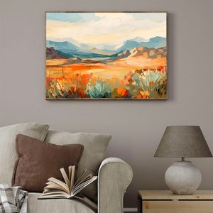 Mount Taylor Art Print New Mexico Painting Mountain Sunrise Landscape ...