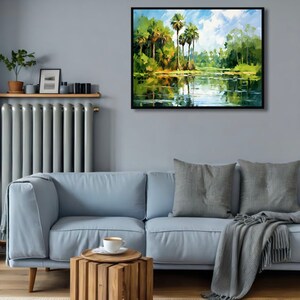 Florida Landscape Art Print Corkscrew Swamp Sanctuary Poster Travel ...
