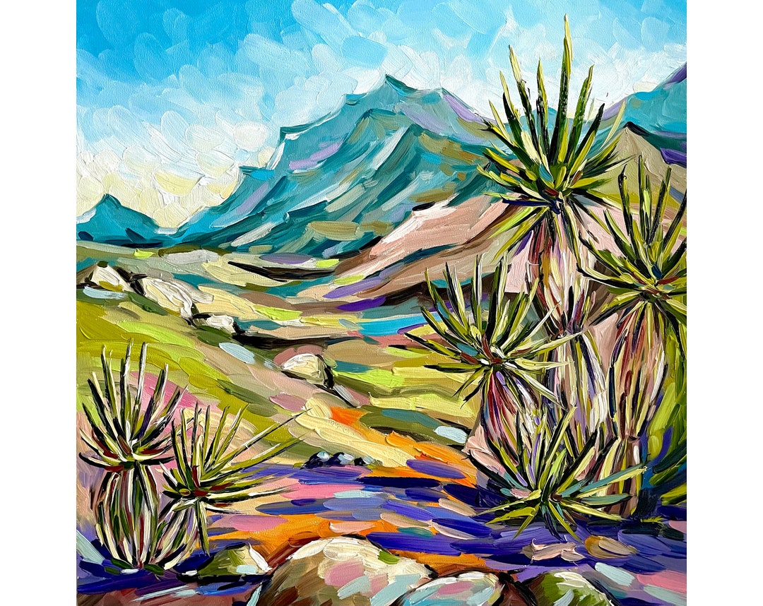 West Texas Painting Big Bend National Park Art Marfa Texas - Etsy