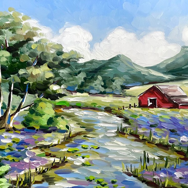 Texas Landscape - Etsy