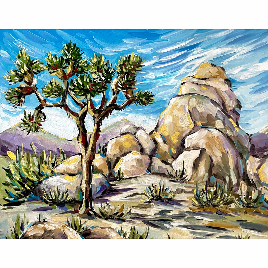 Joshua Tree National Park Poster Colorado Desert Print Art Mojave Wall ...