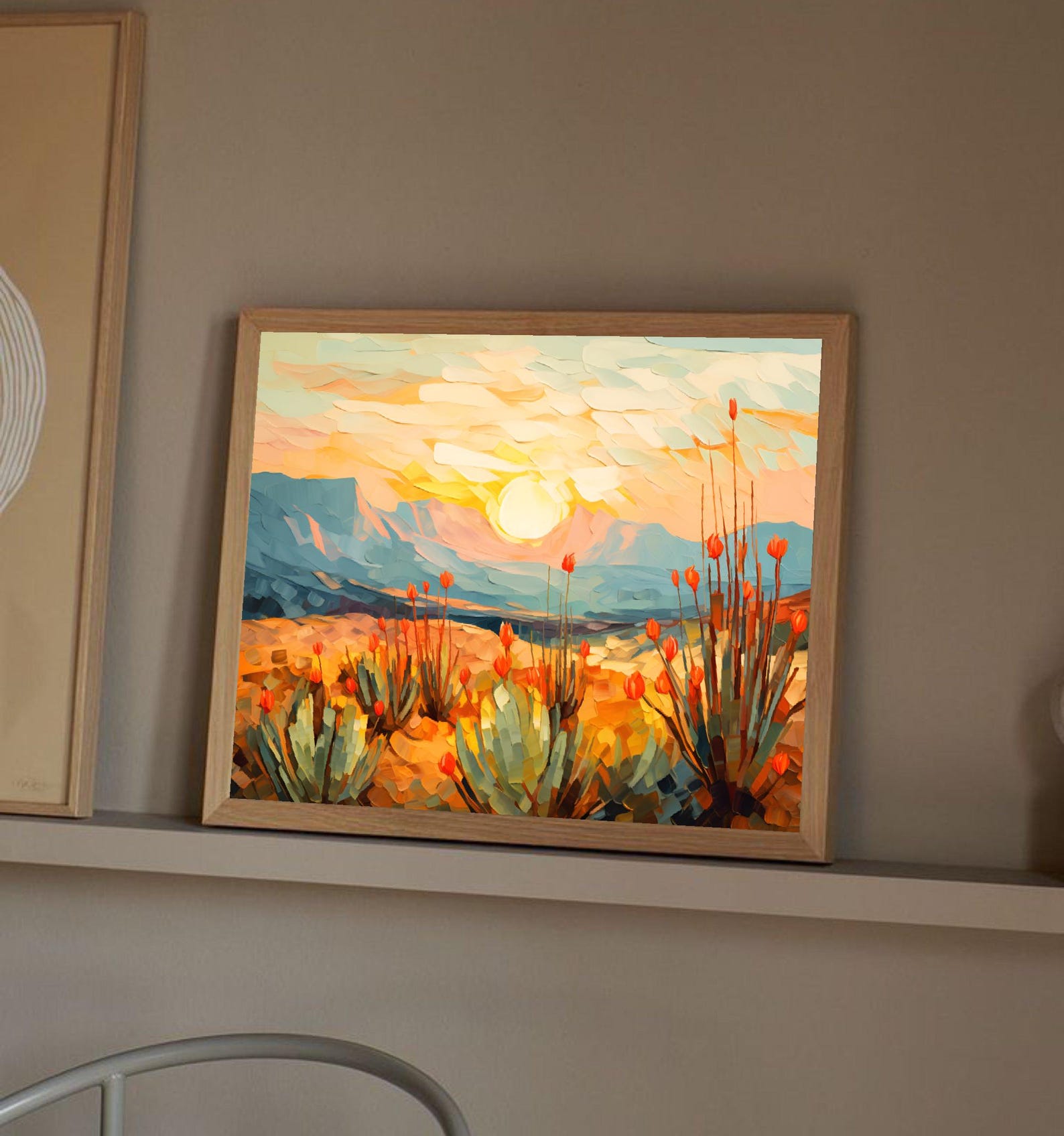 Emory Peak Texas Print Big Bend Painting Texas Wall Art Western Desert ...