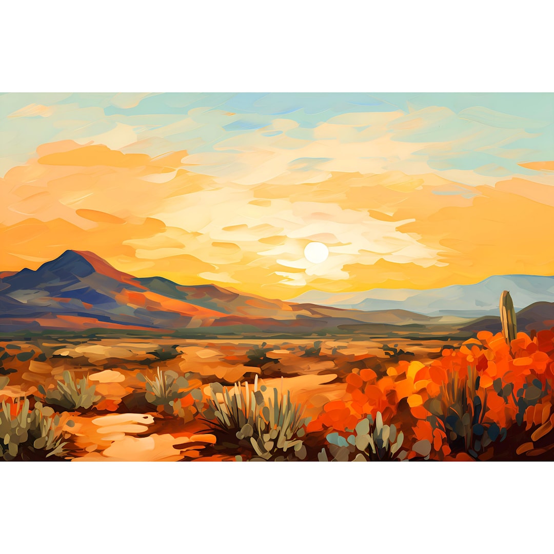 Bell Rock Sedona Art Print: Arizona Desert Sunset Landscape - Etsy