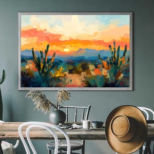 Sunset Texas Landscape Print Big Bend National Park Poster Panoramic ...