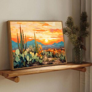 Arizona Mountains Landscape Print Piestewa Peak Poster Panoramic Wall ...