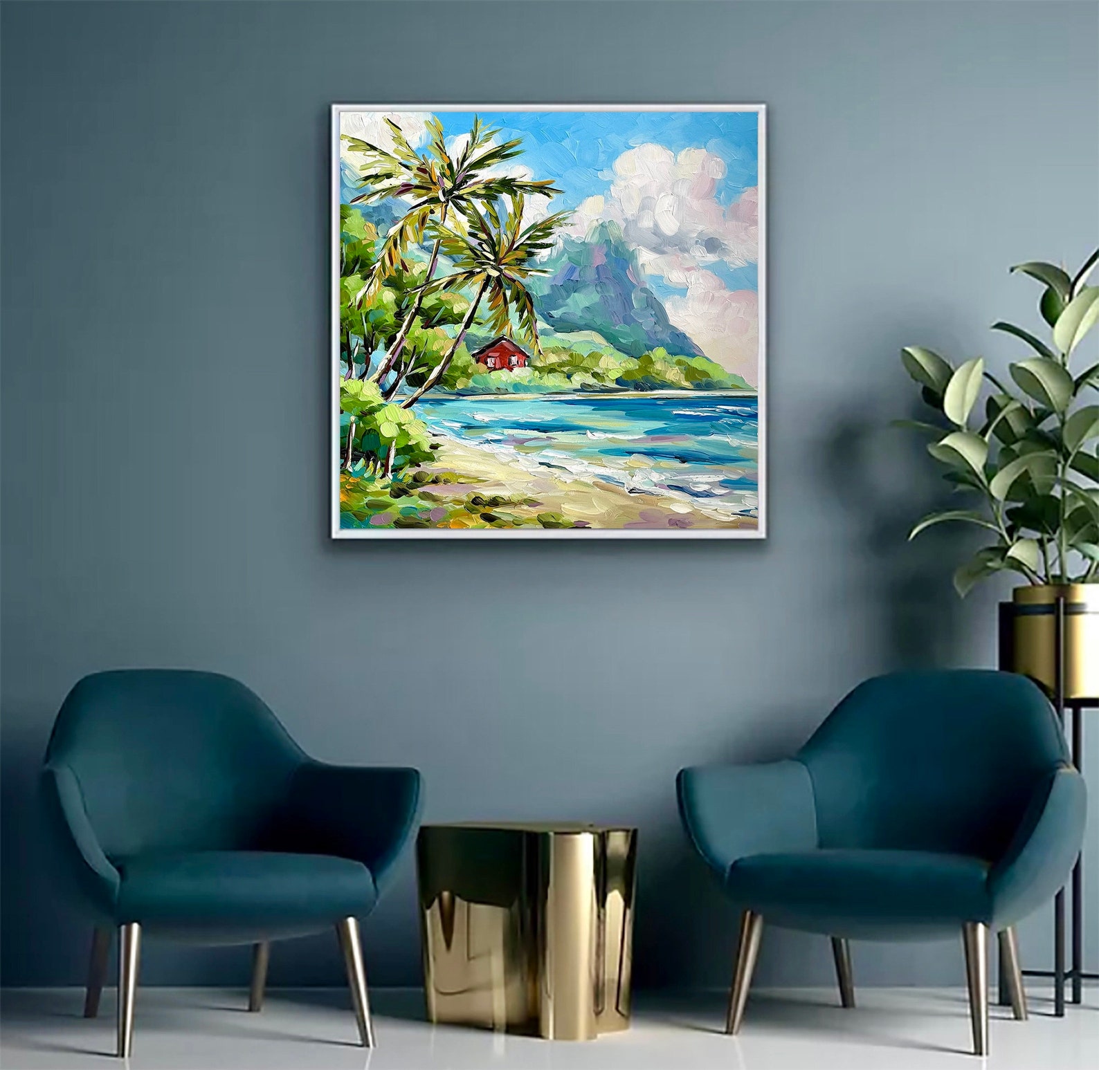 Kauai Painting Hawaii Wall Art Print From Original Oil Painting ...