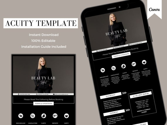Acuity Scheduling Template Acuity Template Acuity Scheduling - Etsy
