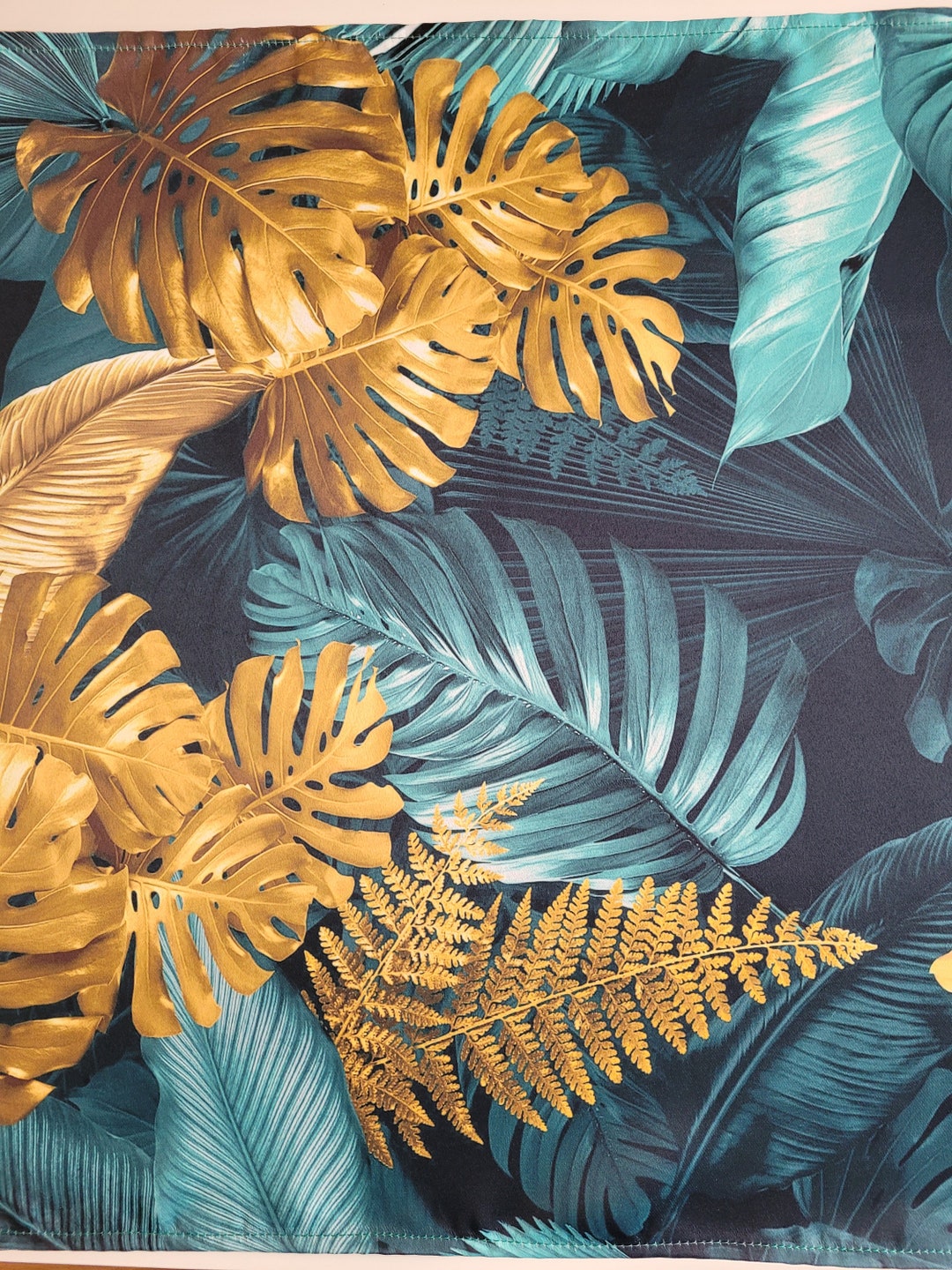 Vintage Table Runner, Leaf Pattern Vintage Table Mat, Table Decoration ...