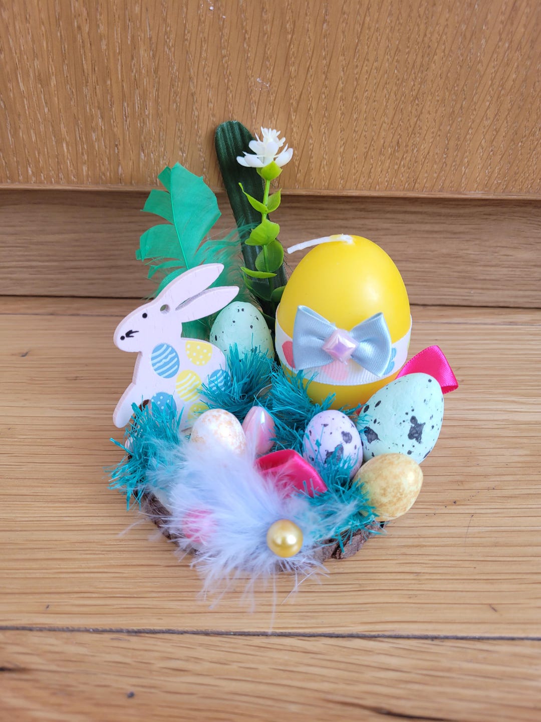 Easter Candle Decoration, Easter Centrepiece, Easter Ornament, Easter ...