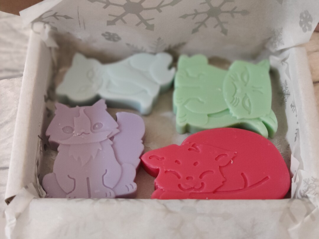 Set of 4 Grumpy Cat Shaped Wax Melts, Gift Set Under 5, Meltz Gift for ...