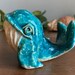 Ceramic Whale Figure in Blue Color. A Stunning Oceanic Masterpiece for ...
