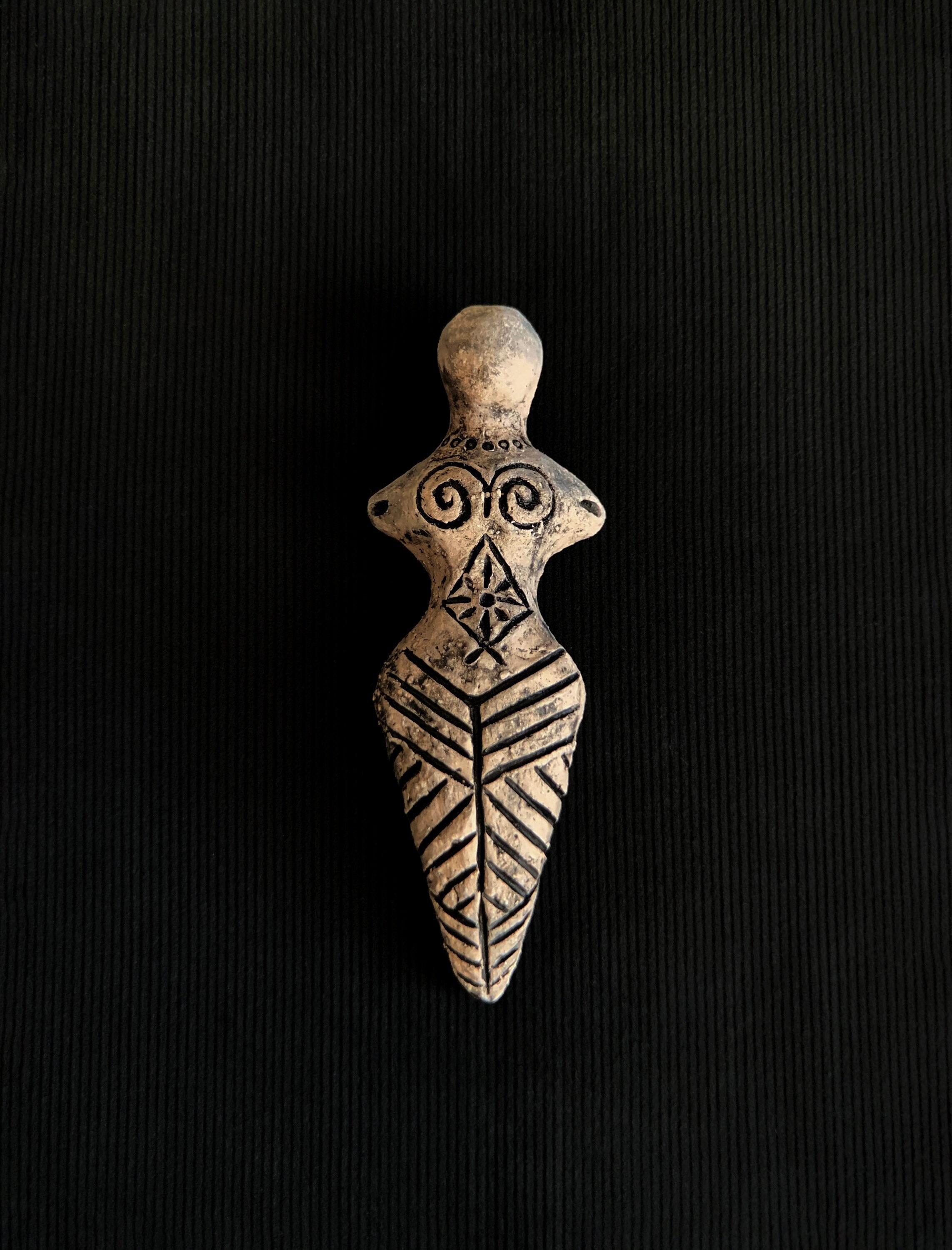 Ceramic Figurine of the Amulet of Fertility of the Female Goddess of ...