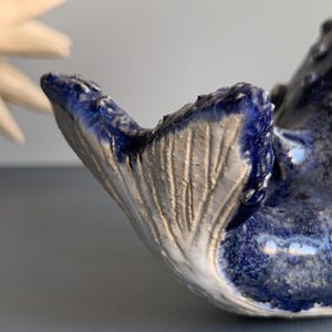 Ceramic Dark Blue Whale - Etsy