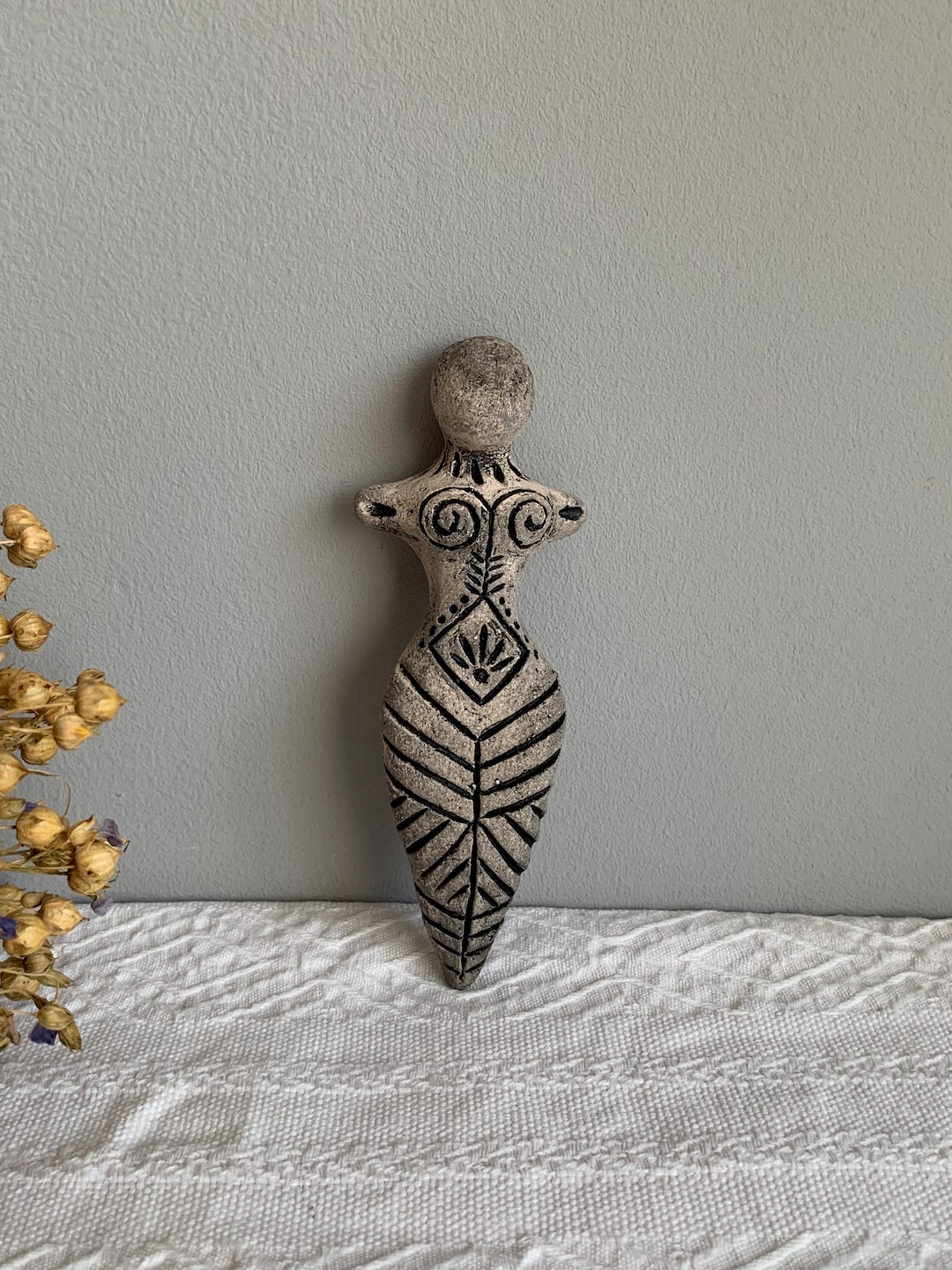 Handmade Trypillian Fertility Goddess Figurine From Chamotte Clay ...